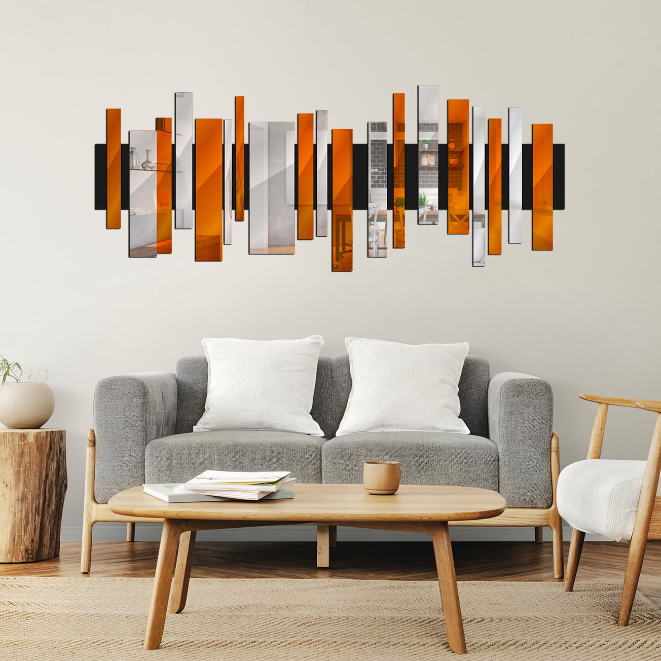 ESCULTURA DE PAREDE - DIMENSÕES - TEROM Laser