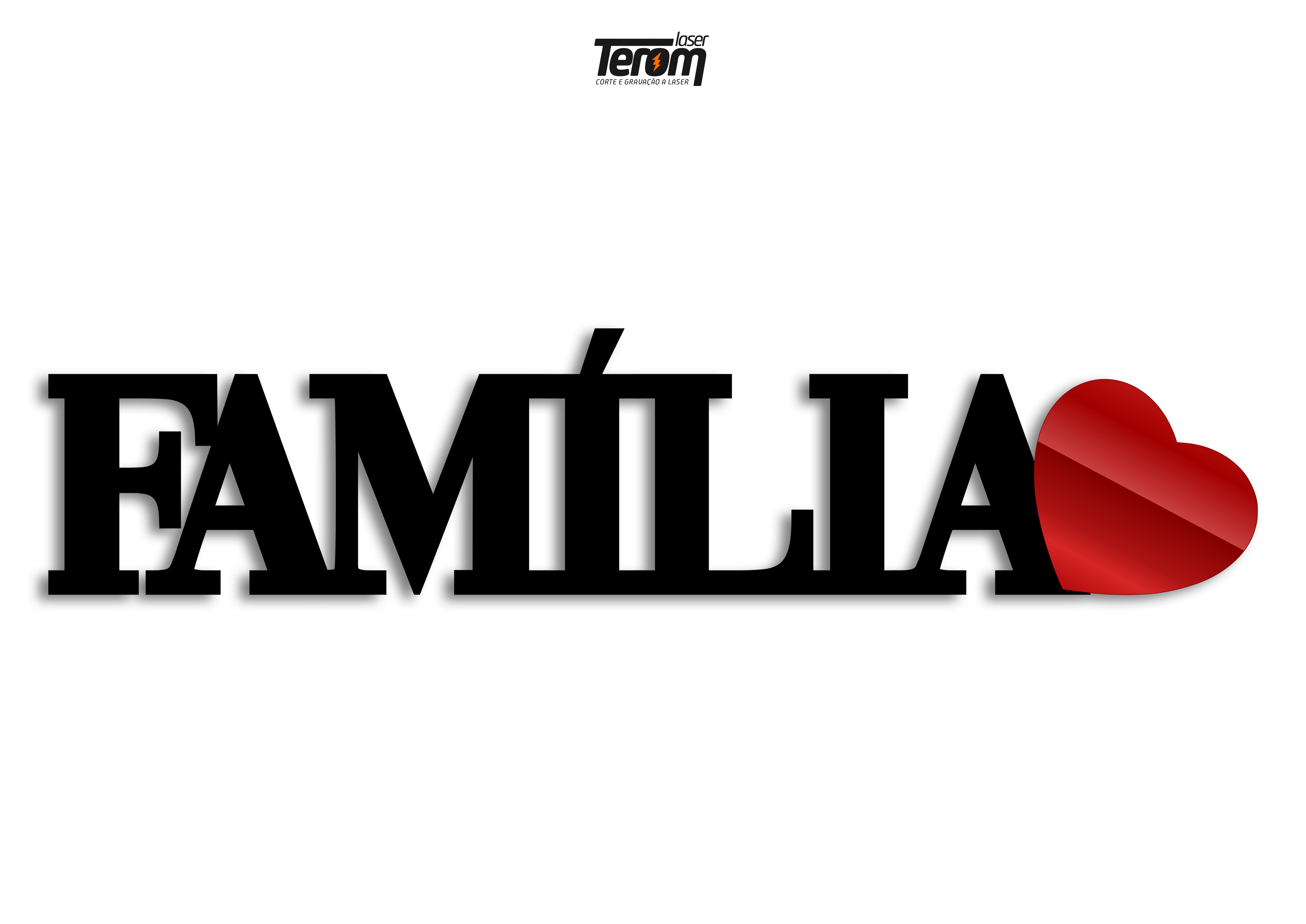 PLACA DE MESA - FAMÍLIA - TEROM Laser