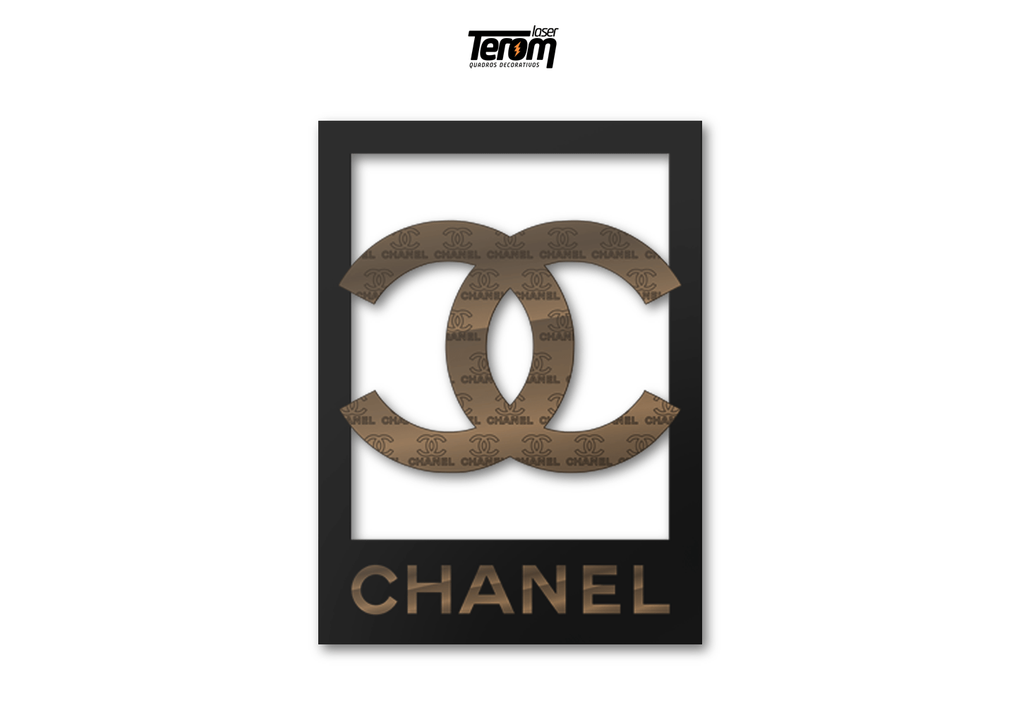 QUADRO DECORATIVO - CHANEL - TEROM Laser