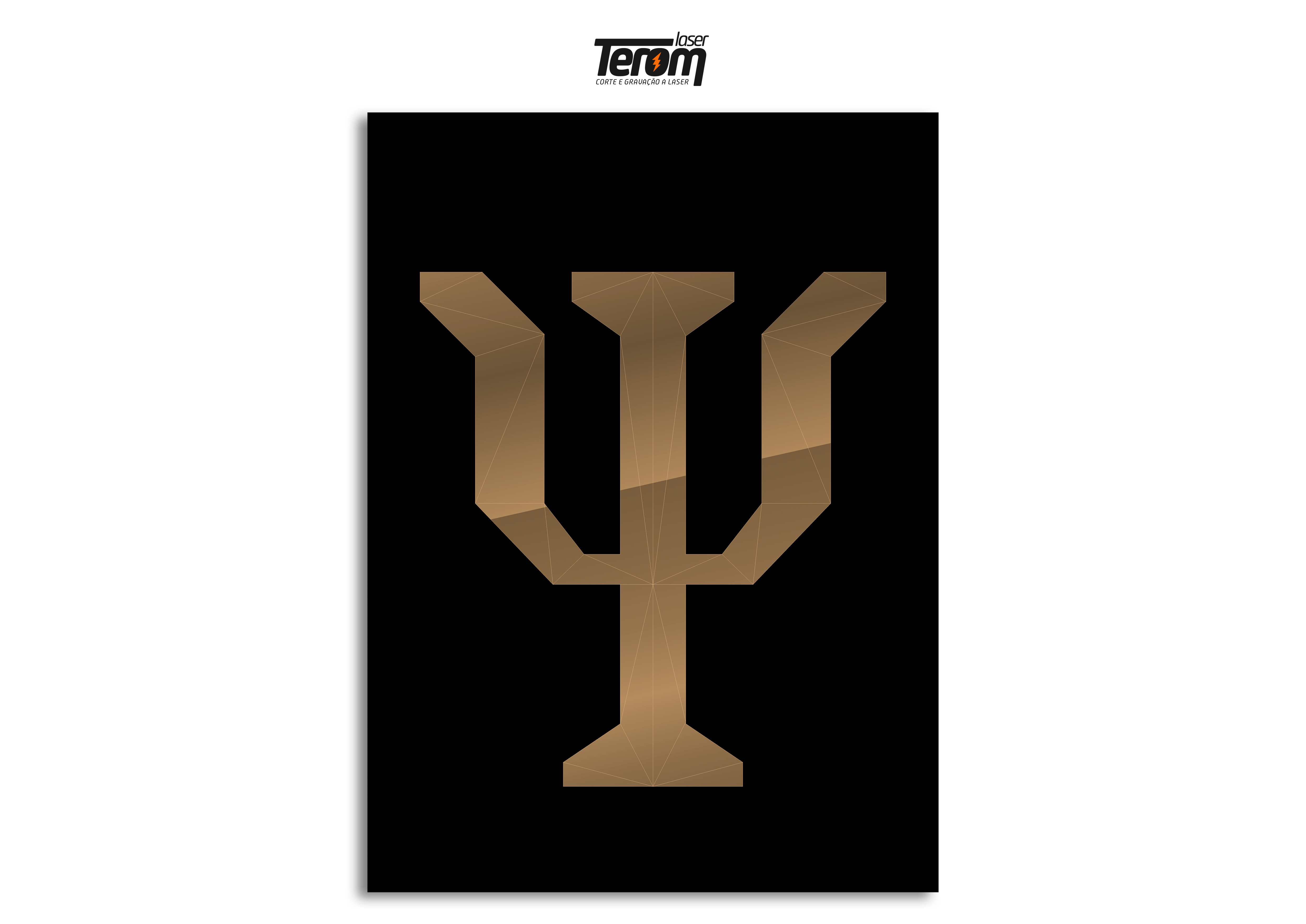 QUADRO DE PSICOLOGIA - SÍMBOLO GEOMÉTRICO - TEROM Laser