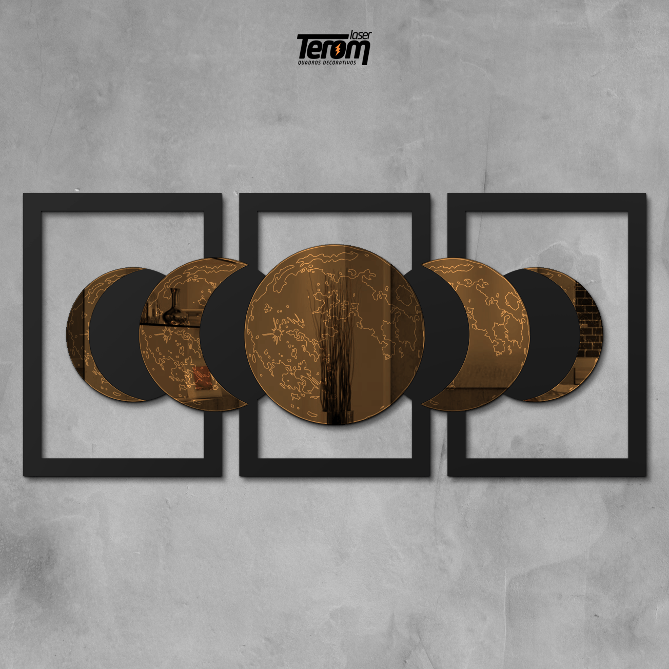 Quadro Fases da Lua - TEROM Laser