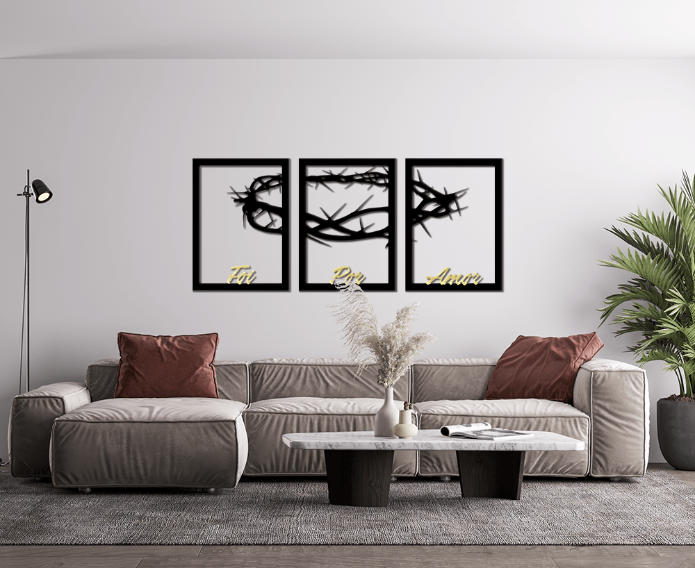 QUADRO - FOI POR AMOR (3 PARTES) - TEROM Laser