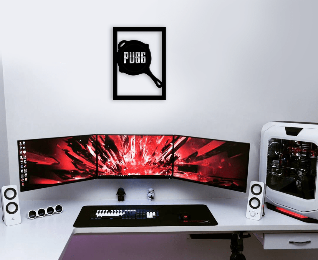 QUADROS DECORATIVO PUBG - PANELA PUBG - TEROM Laser